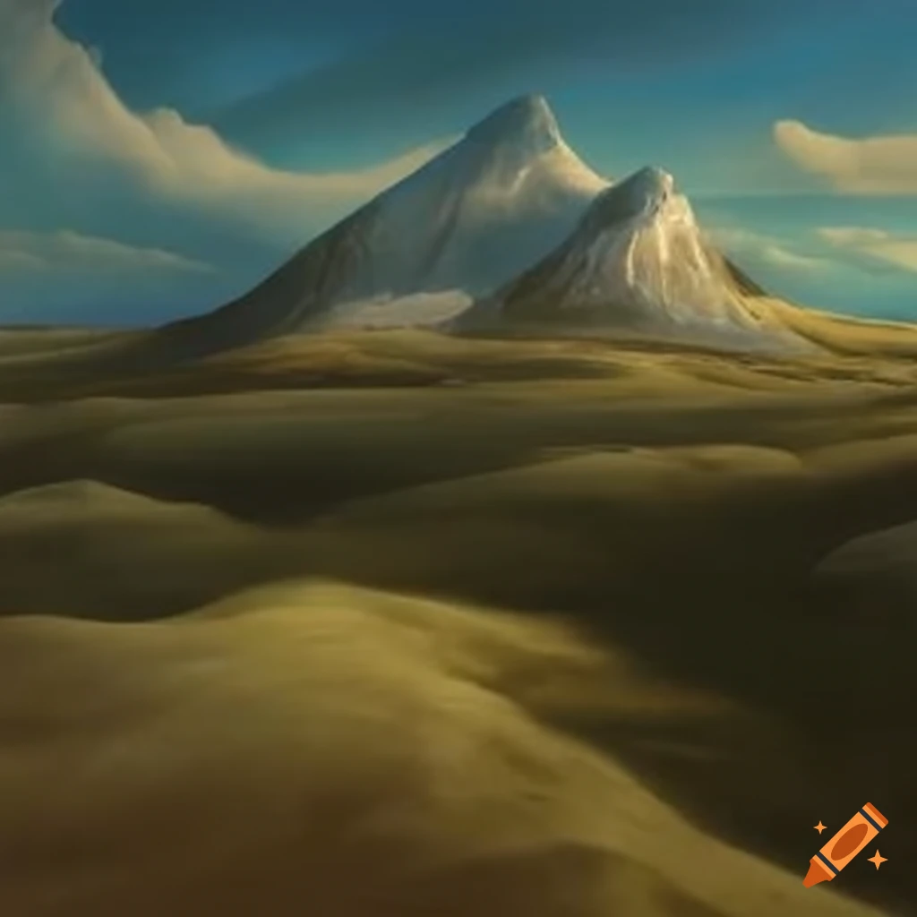 Magic the gathering artwork of a white plains landscape