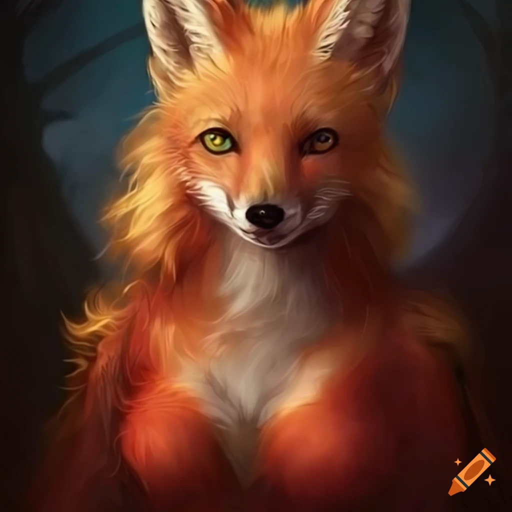 Fox running alongside car on Craiyon