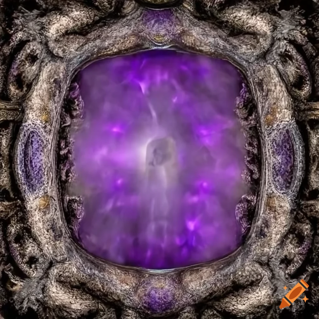 Realistic amethyst shield design on Craiyon