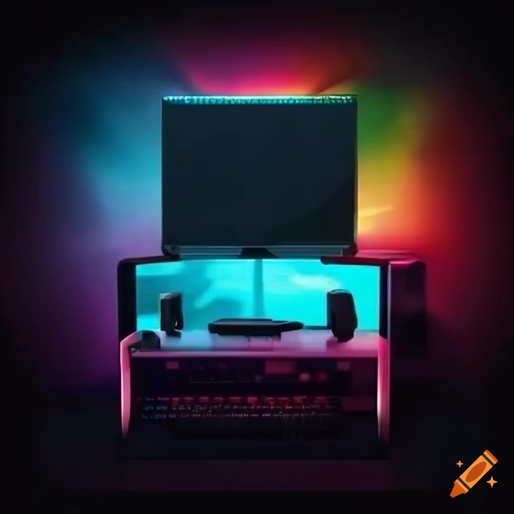 Background for gaming streamer's set up on Craiyon