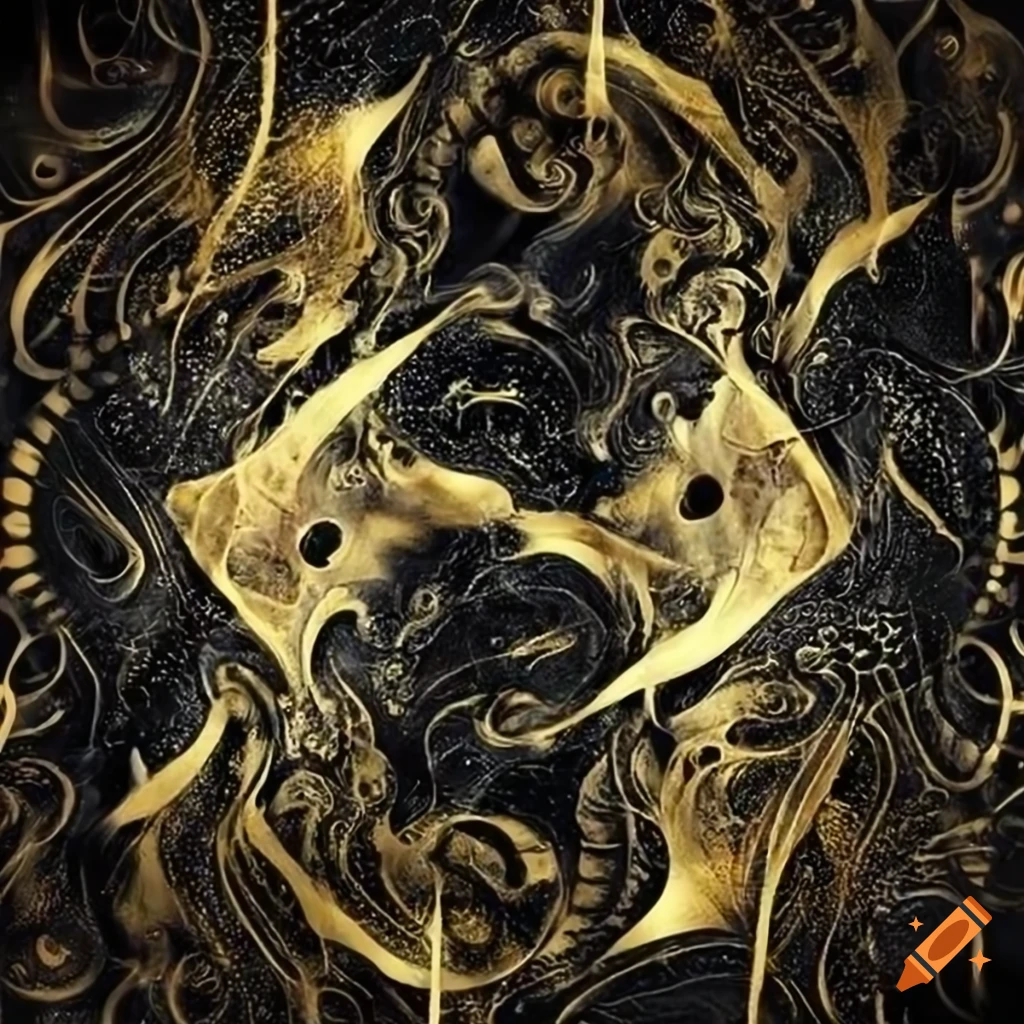 Abstract art representation of the pisces zodiac sign on Craiyon