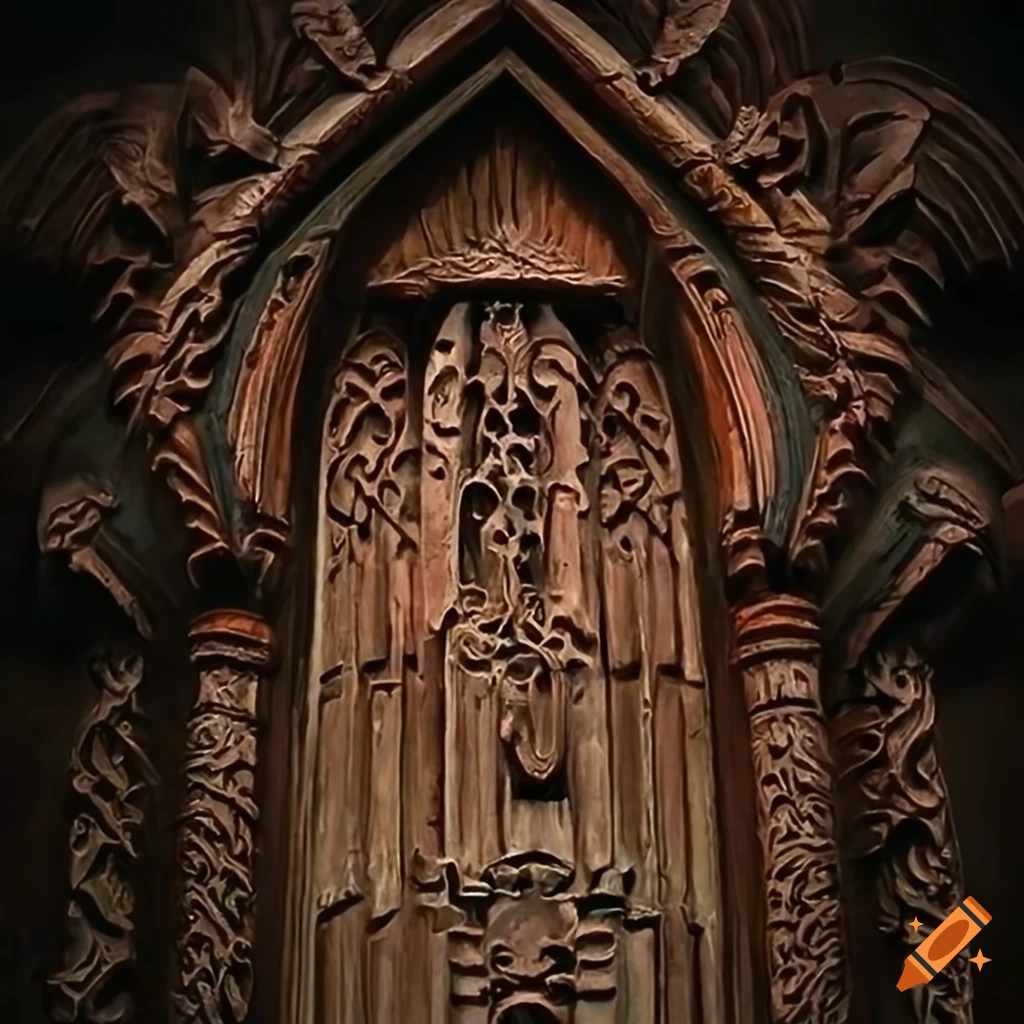 Detailed architectural carving artwork