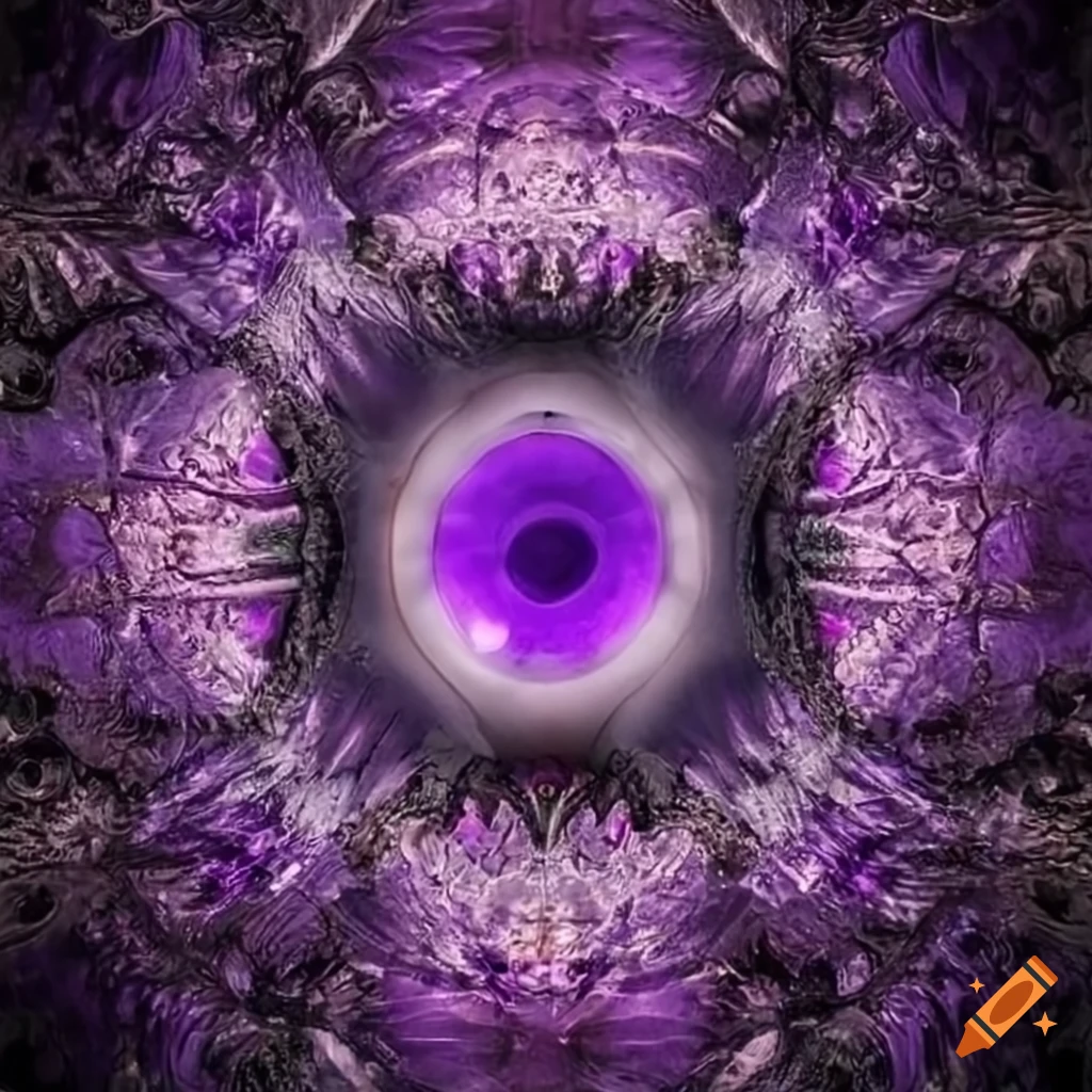 Realistic amethyst shield design on Craiyon