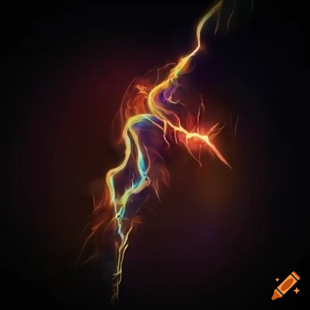 Image of a magical lightning bolt on Craiyon