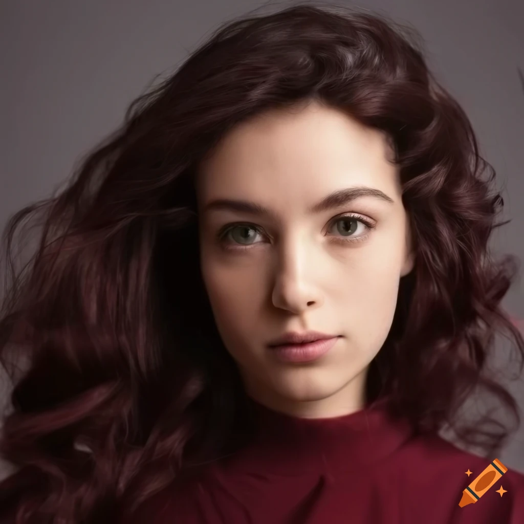 Realistic portrait of an attractive young woman on Craiyon