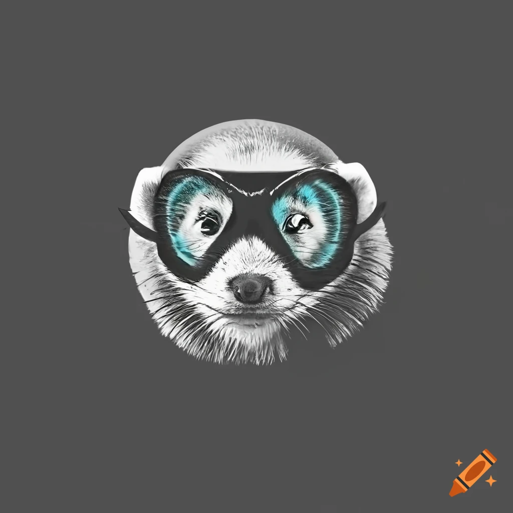 Ferret logo with dive mask