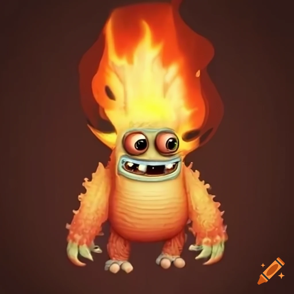 My singing monsters fire monkey playing oboe on Craiyon