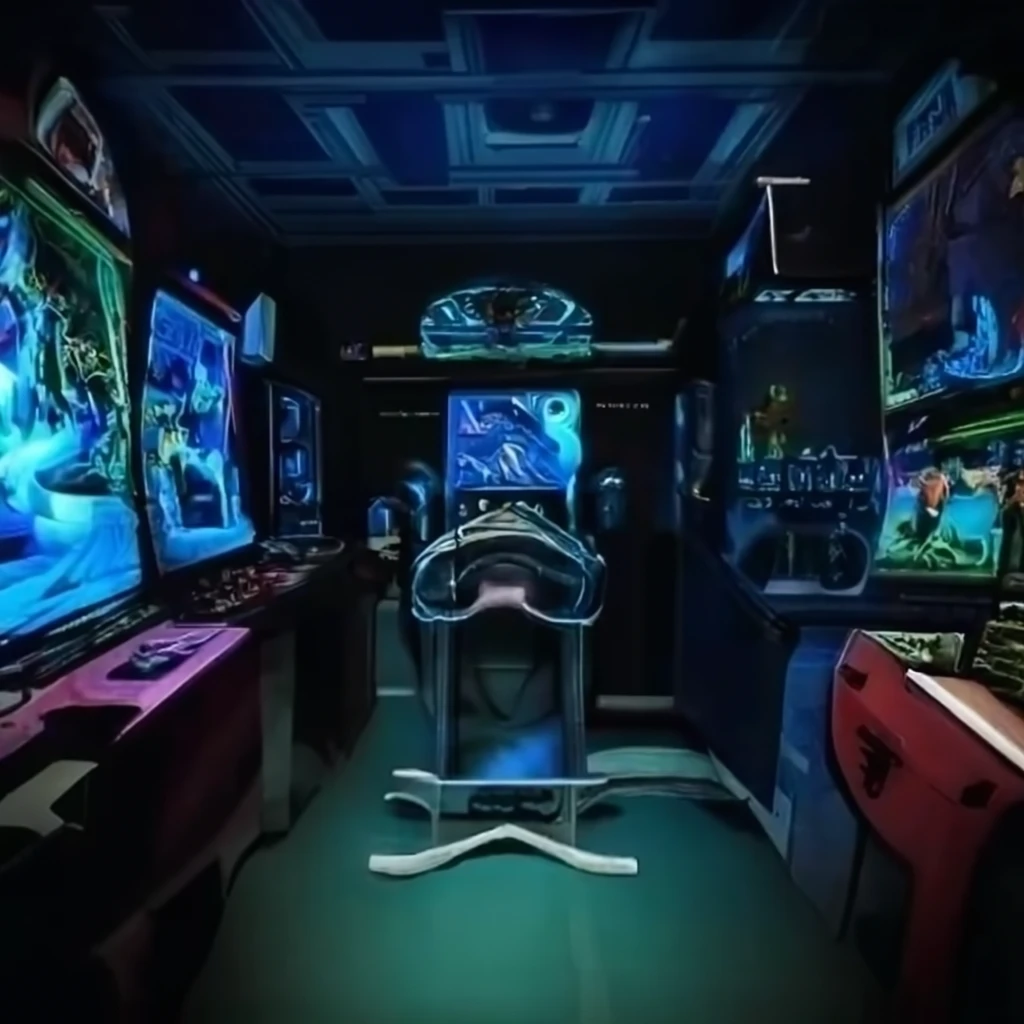 Unique gaming world on Craiyon