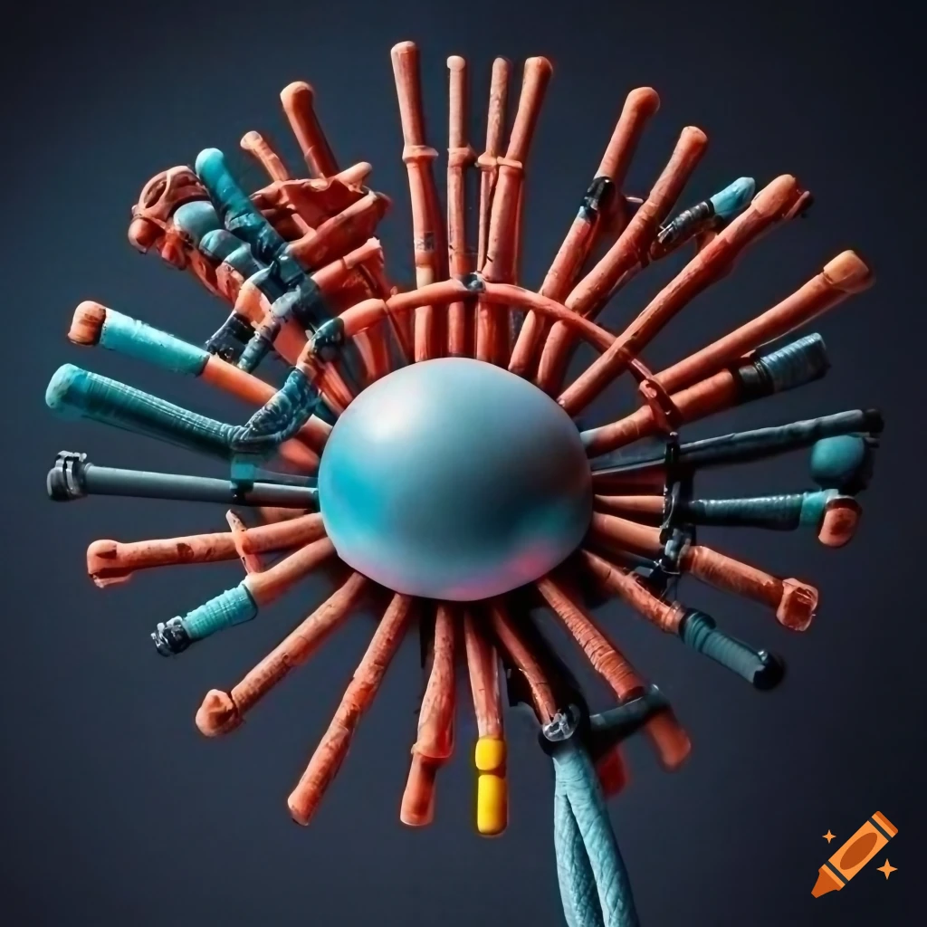 Demon core with cables and analog display