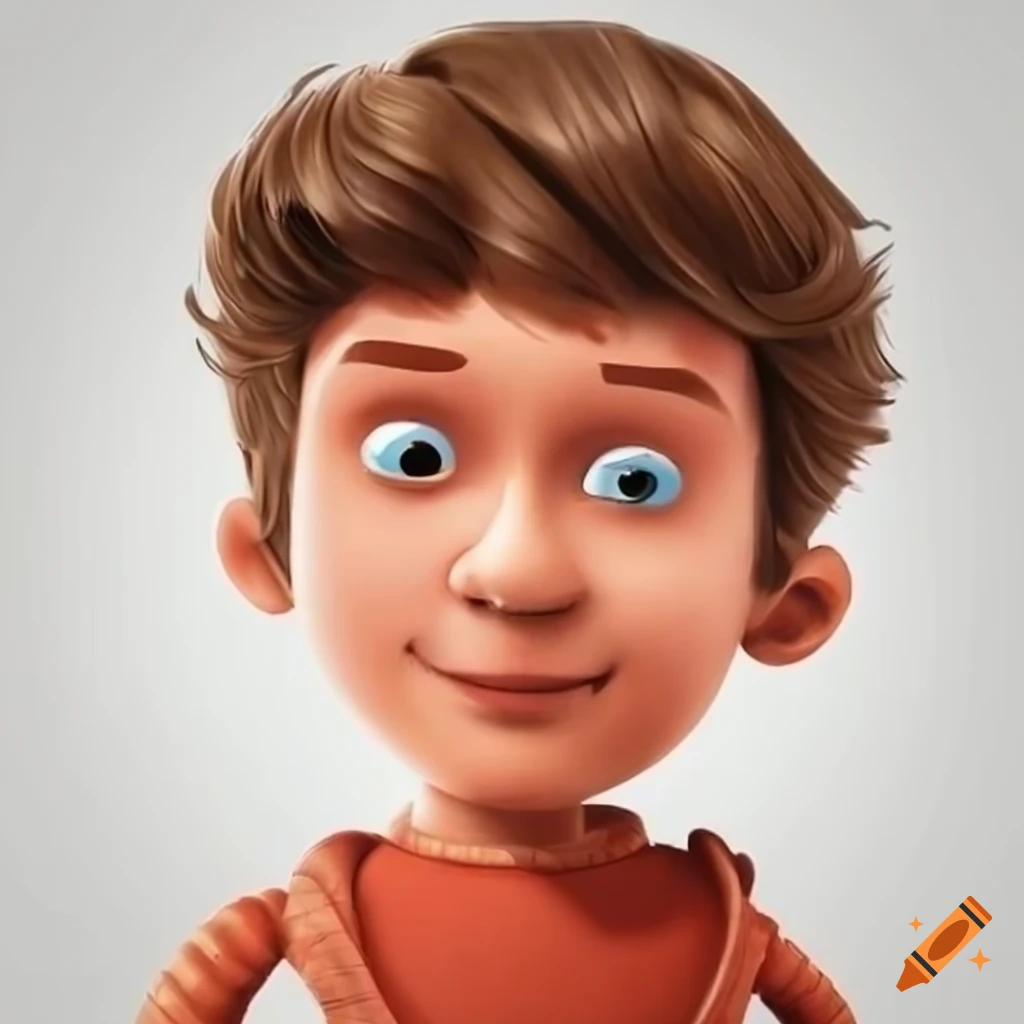 Character drawing of a hyperactive boy named hernan on Craiyon