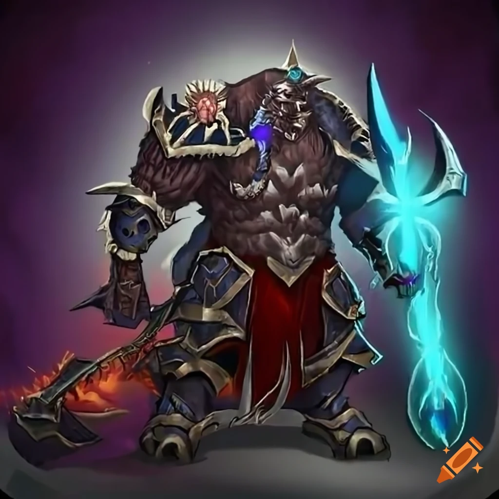 Digital art of Grimthorn the Deathlord on Craiyon