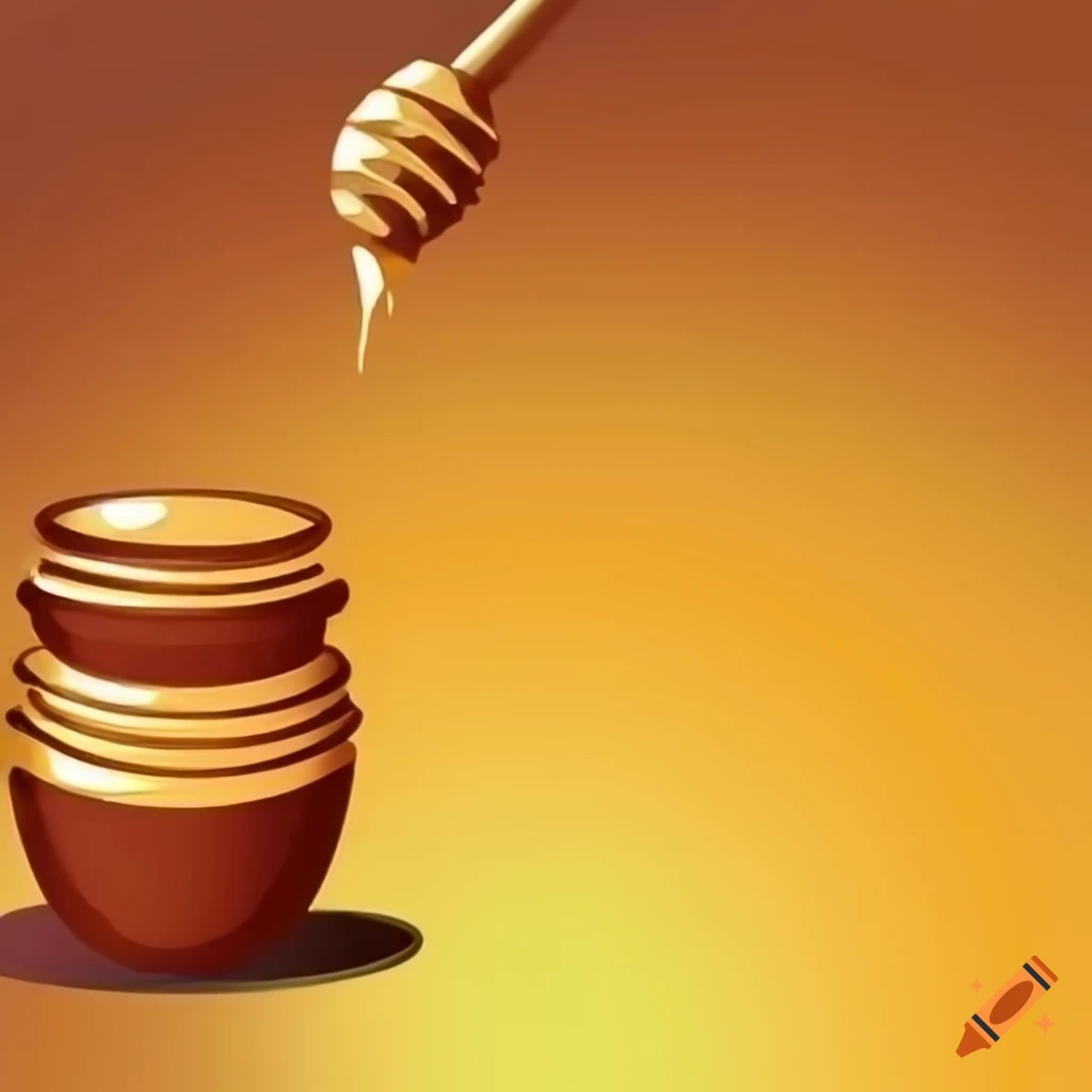 Elegant border design with honey accents on Craiyon