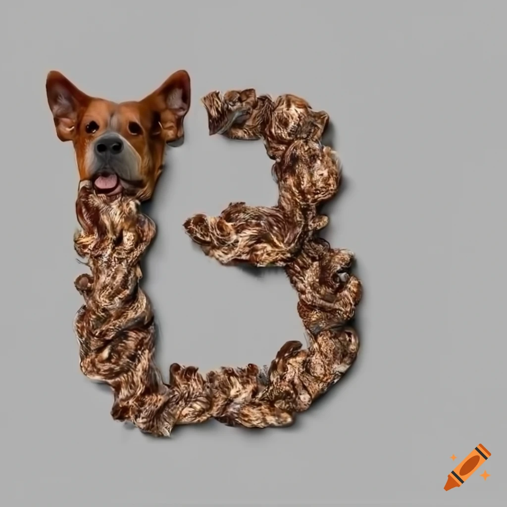 3d render of a letter j made of dog bodies and heads on Craiyon