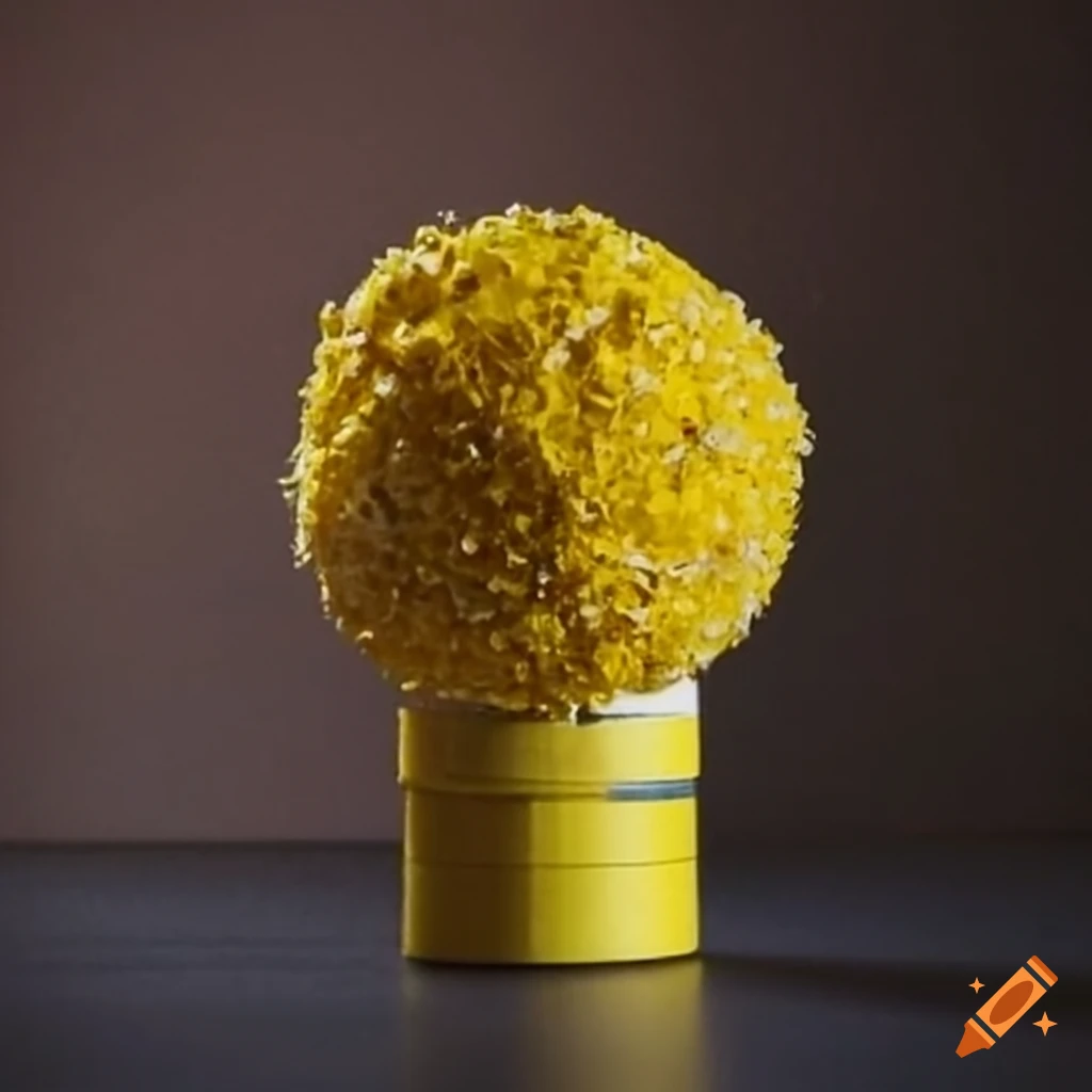Crusty yellow ball on Craiyon