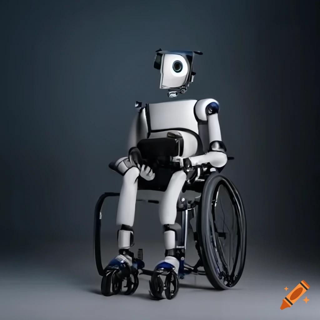 Robotic wheelchair on Craiyon