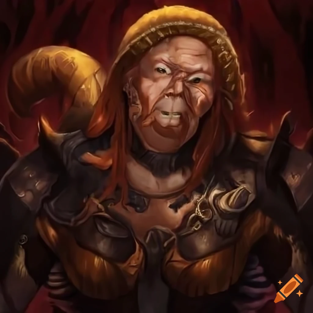 Overweight merchant in a fantasy setting on Craiyon