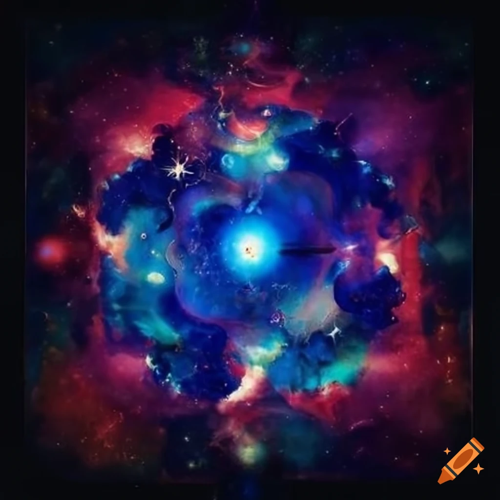 Chinese tiles with cosmic design on Craiyon