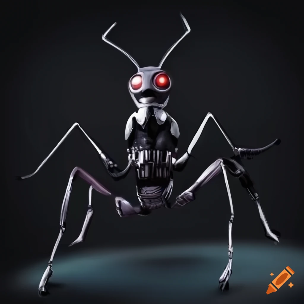 Sleek robot ant design on Craiyon