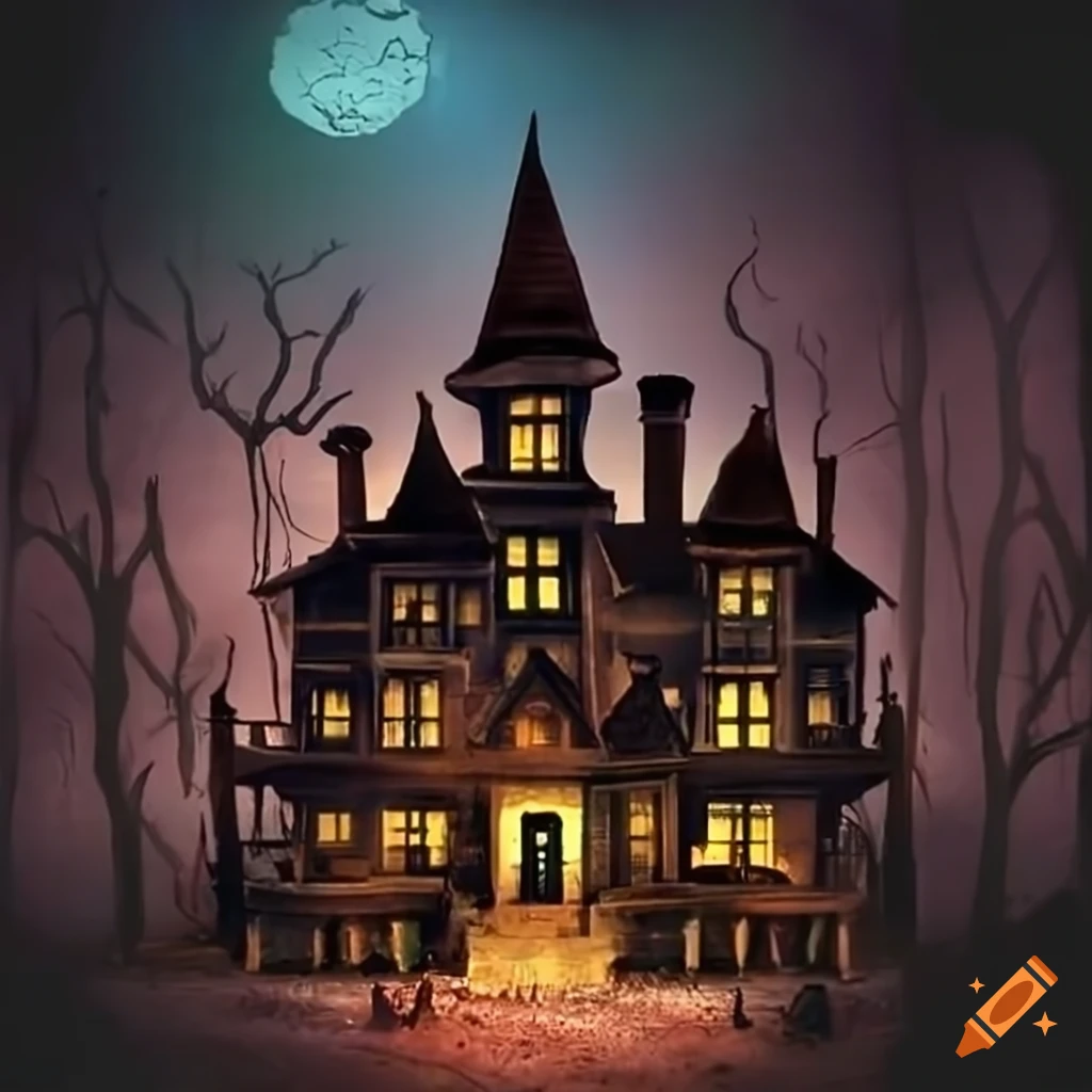 Image of a haunted house