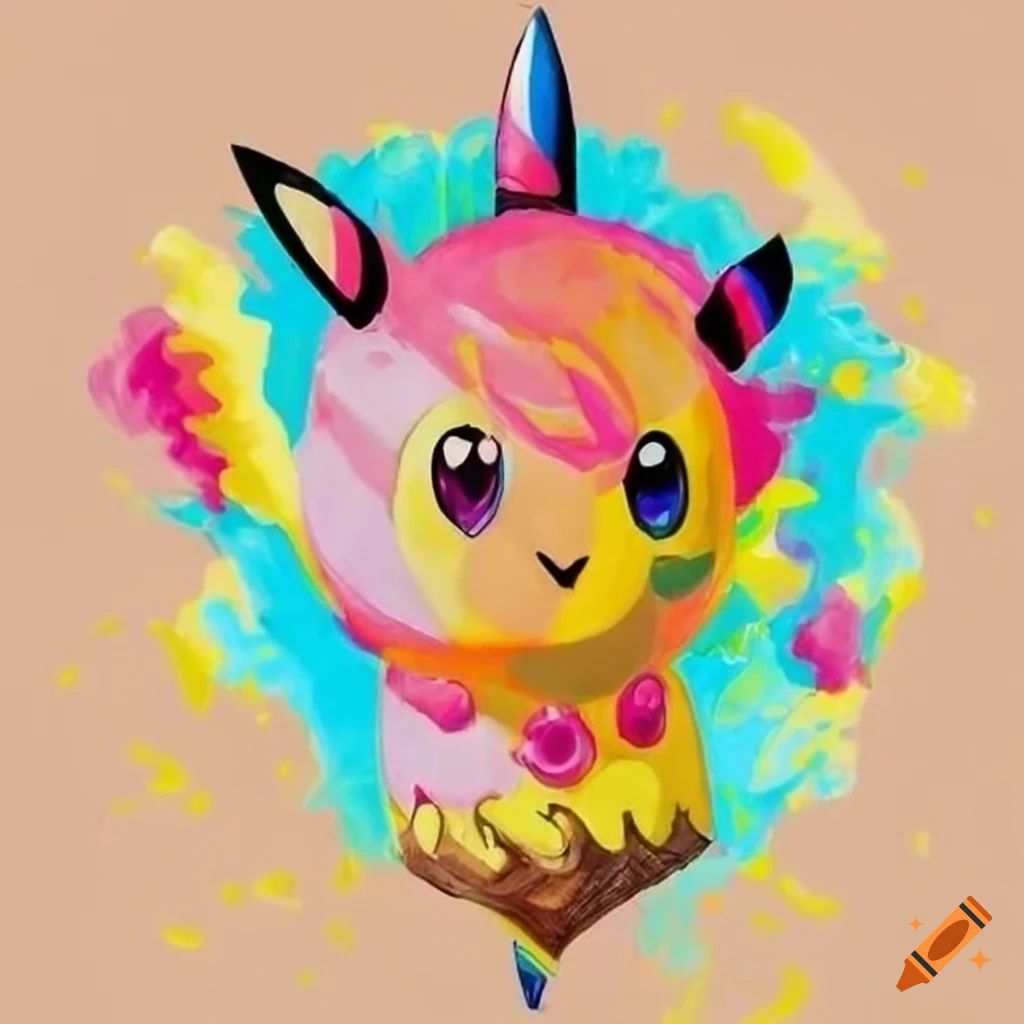 Colorful pokemon character inspired by thai highway tour and rossini ...