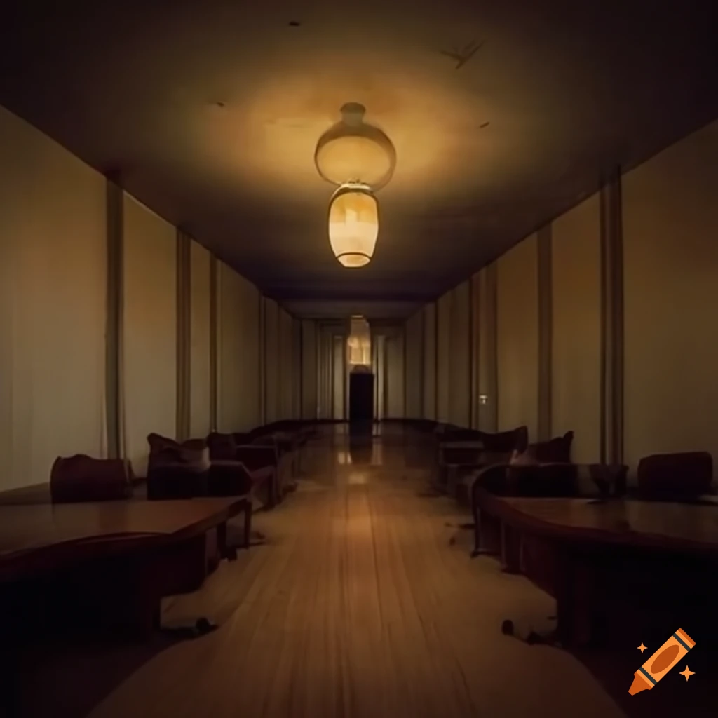 Retro empty office with a soviet-like vibe