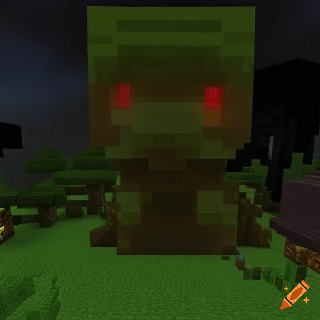 Statues of the forest, sun, and wind gods in minecraft on Craiyon
