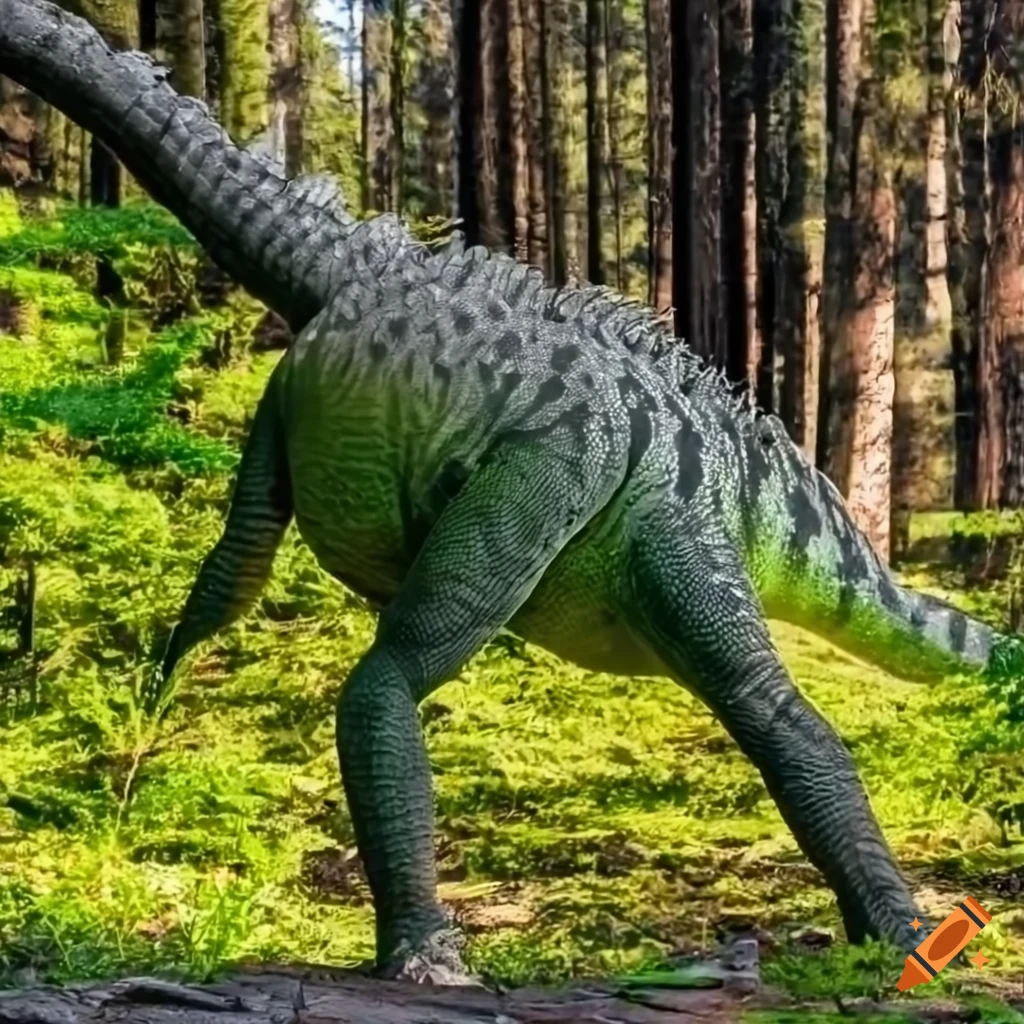 Kentrosaurus dinosaur with uromastyx lizard color pattern and detailed ...