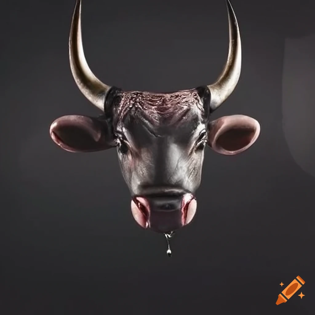 Bull with piercings