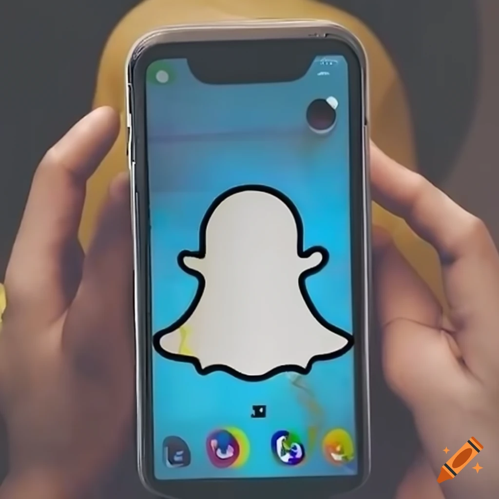 Snapchat's defining features logo on Craiyon