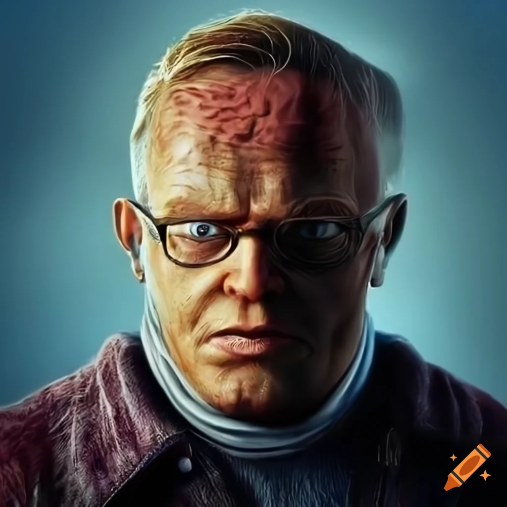 Realistic depiction of hank hill from a tv show on Craiyon