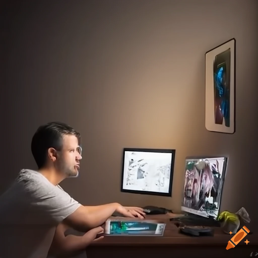 Possessed laptop on Craiyon