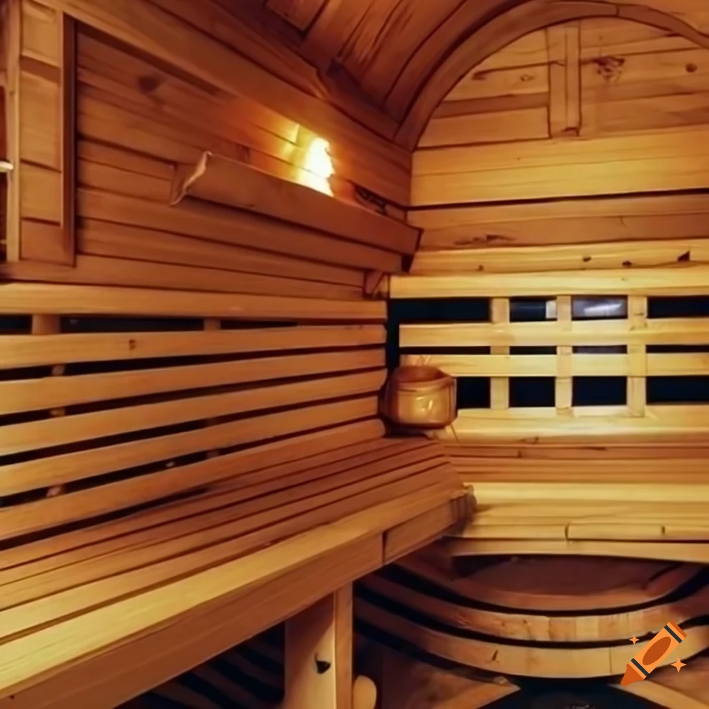 Background of a sauna