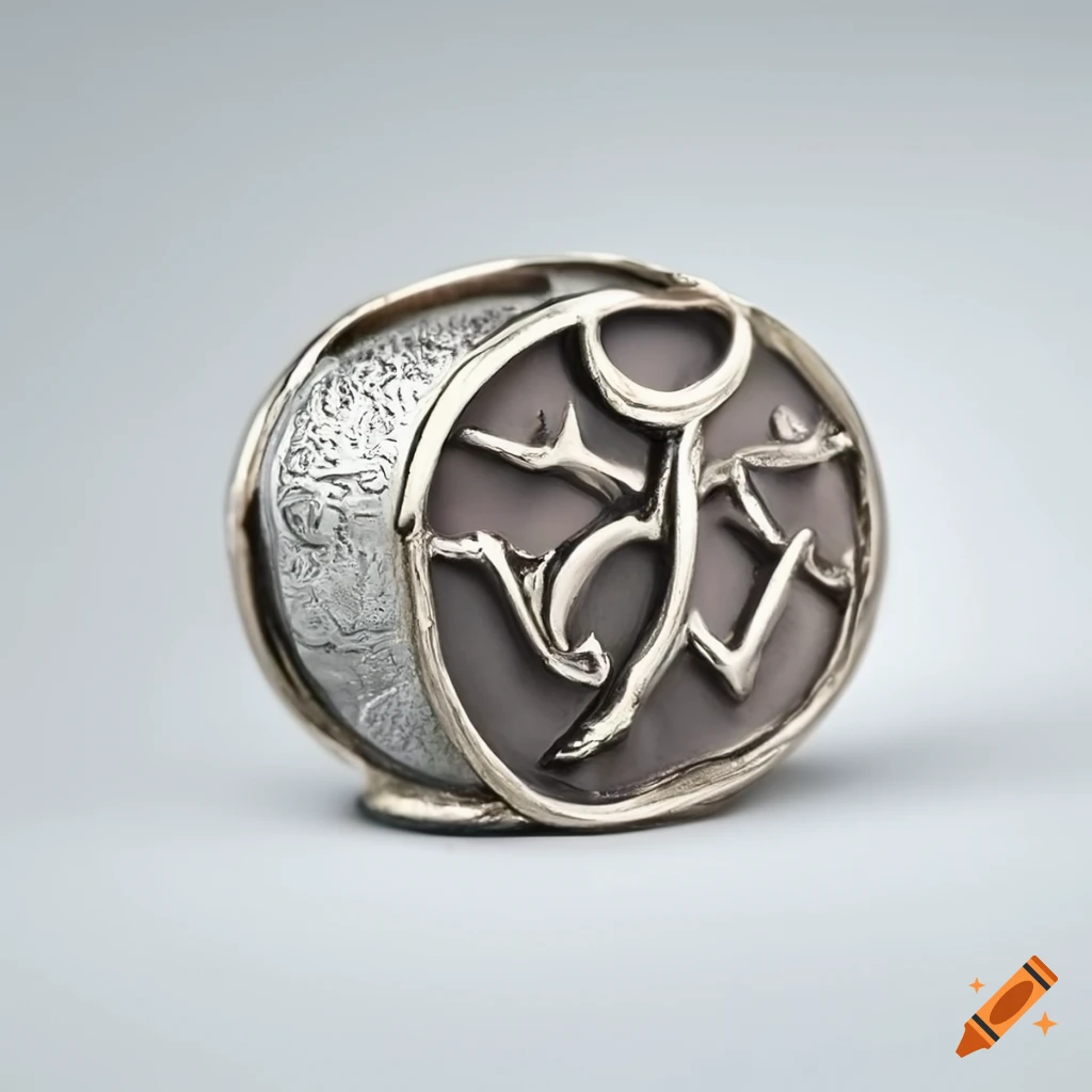 Silver trinket with runic design