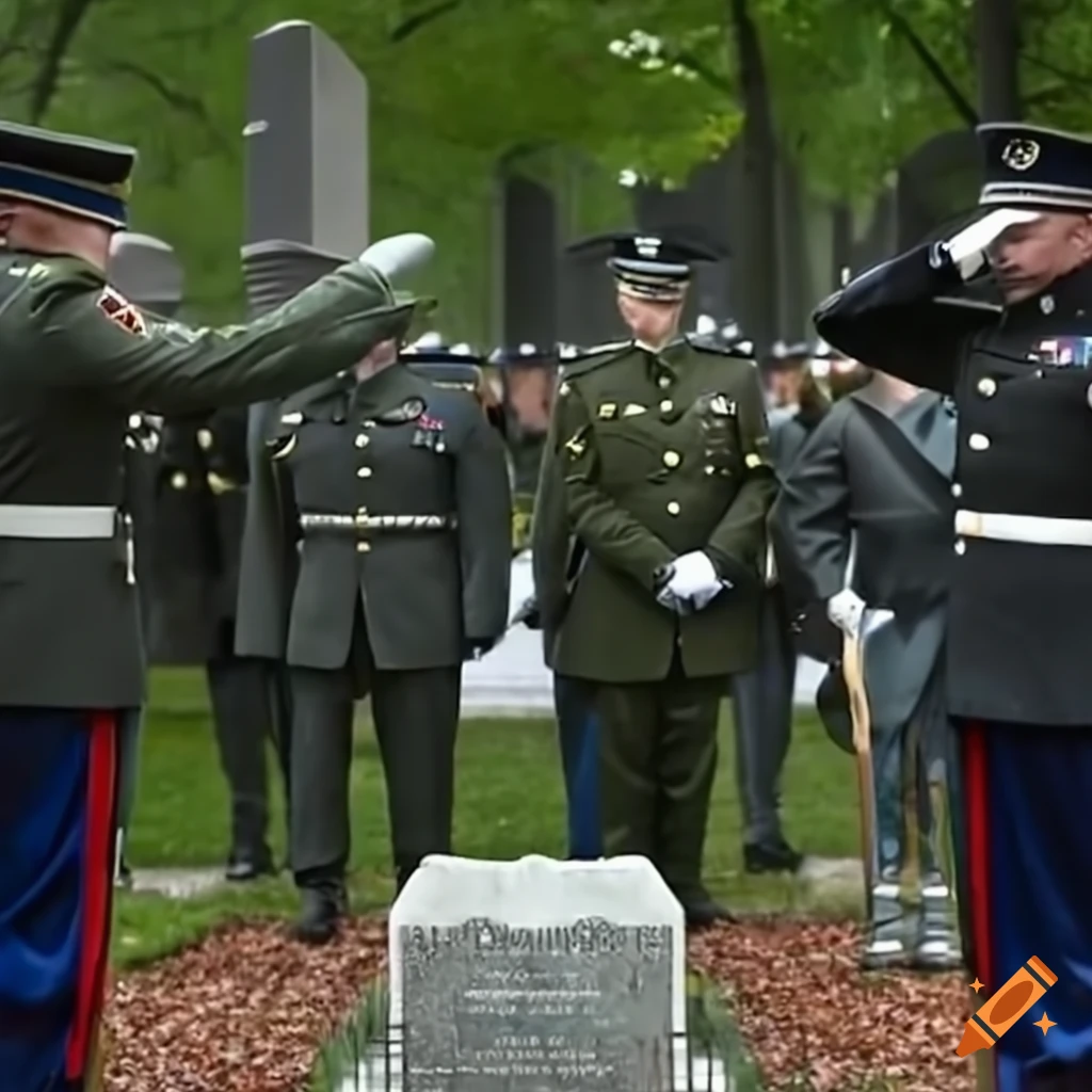 Tribute to fallen indian soldiers at funeral on Craiyon