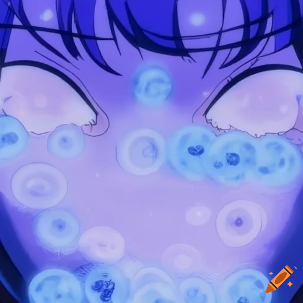 Anime-style artwork of water ripples on Craiyon