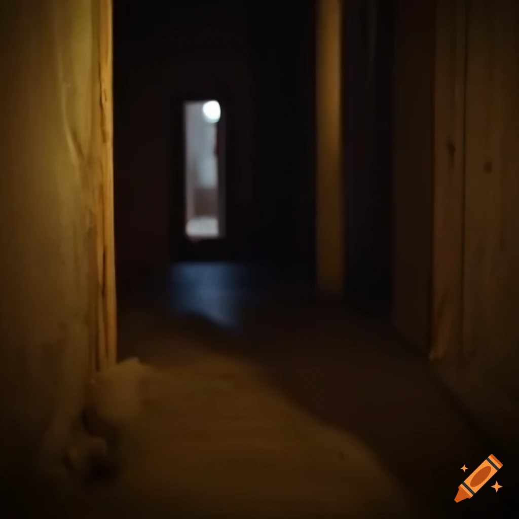 Grainy photograph of a poorly lit basement on Craiyon