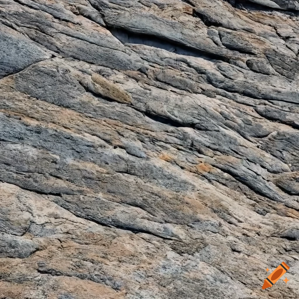 Pattern of mountains and rocks from top view