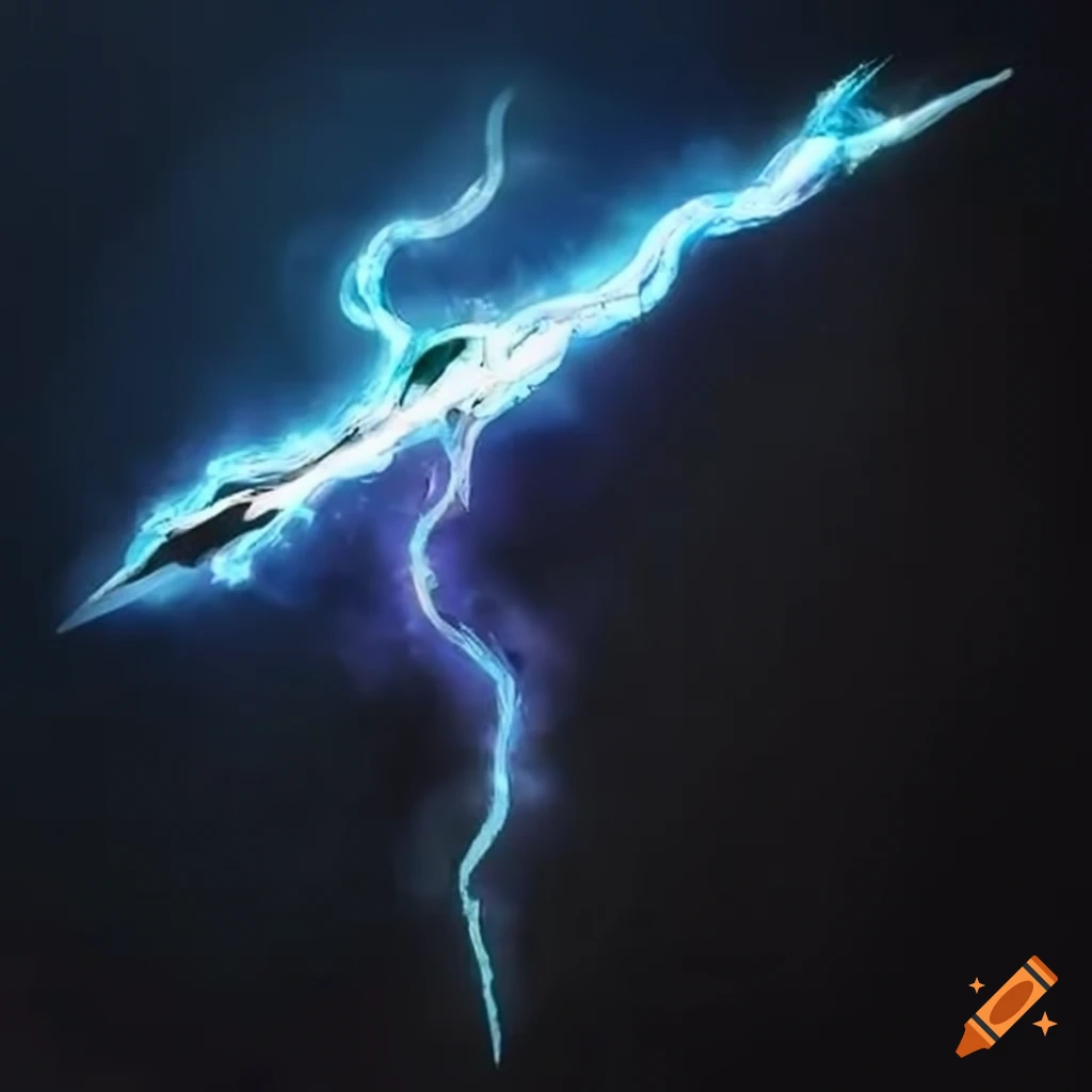 Image of a fantasy magic bolt on Craiyon