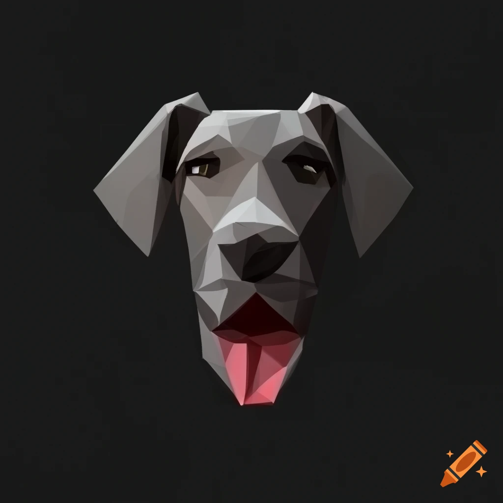 Low poly dalmatian dog in high definition on Craiyon