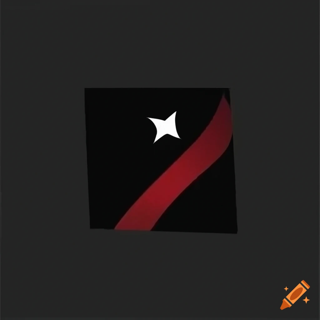 Purple and black flag design