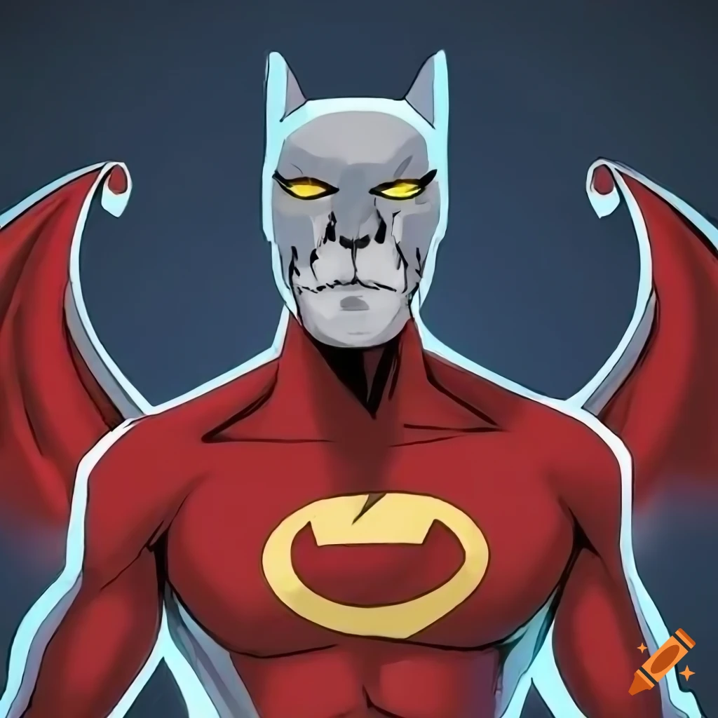 Redesigned white panther superhero with winged ears on Craiyon