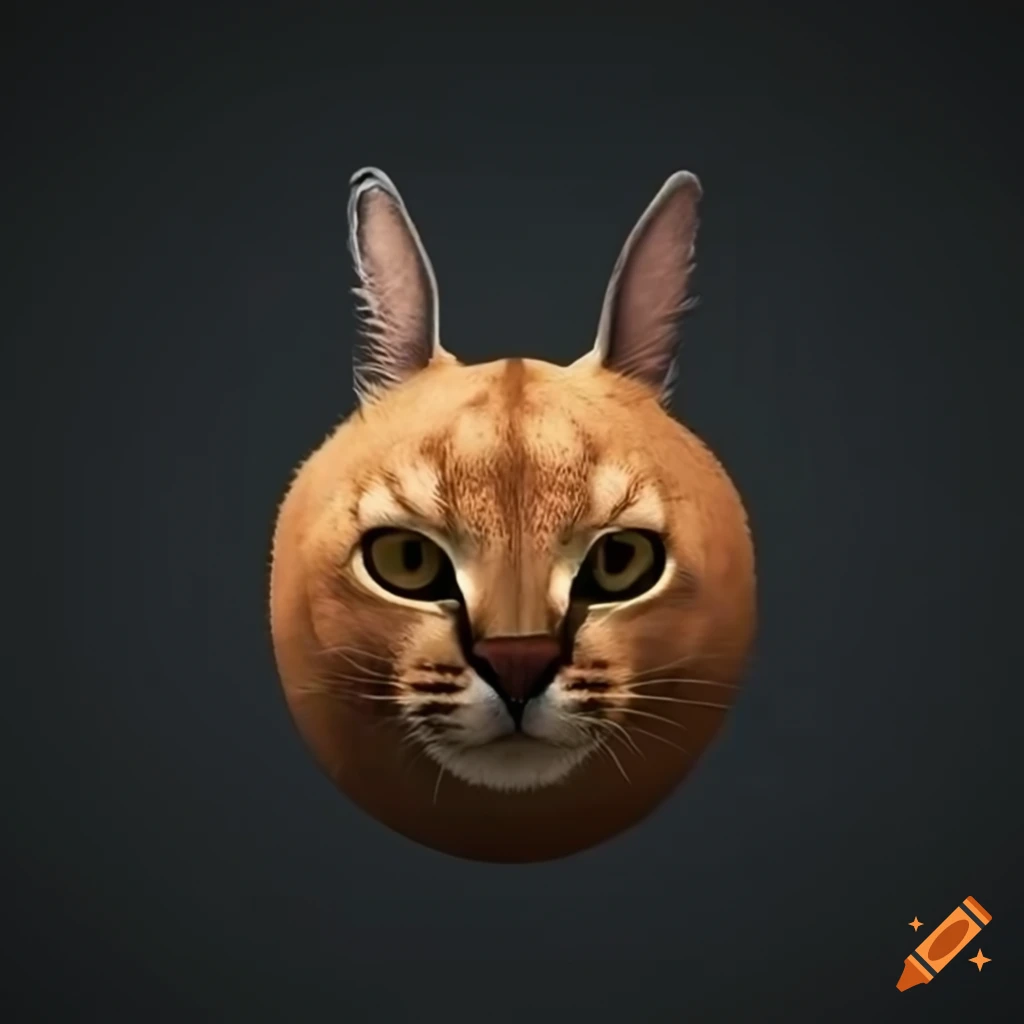 Floppa coat of arms with balls