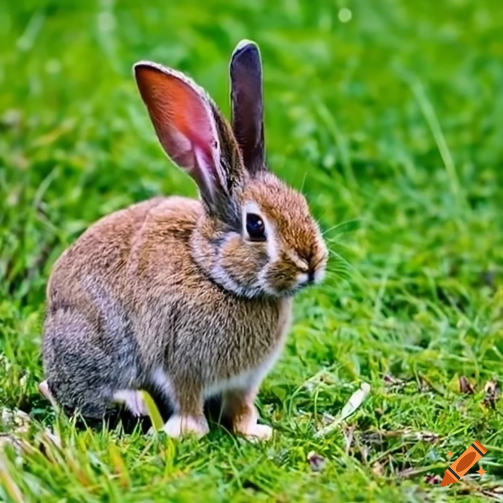 Angry rabbit on Craiyon