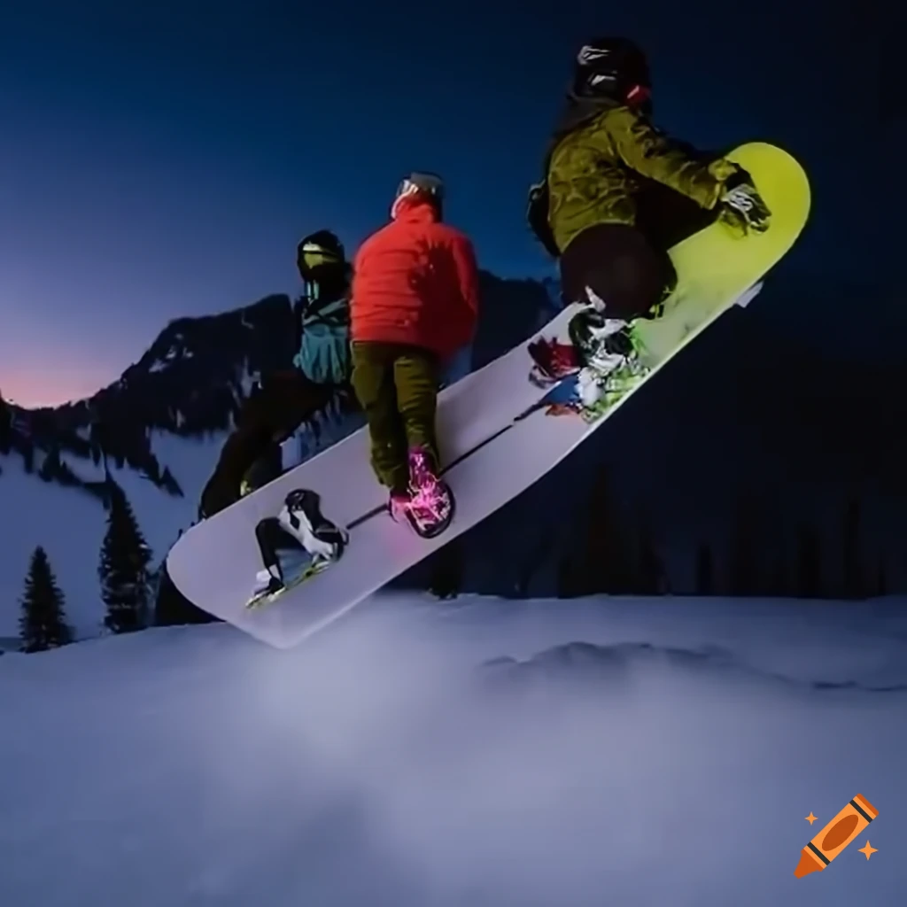 Luke poulton snowboarding in sydney on Craiyon