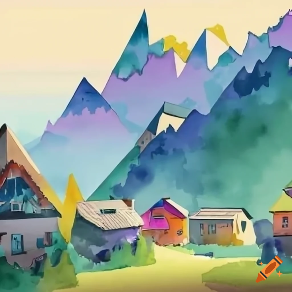 Mountain shop on Craiyon