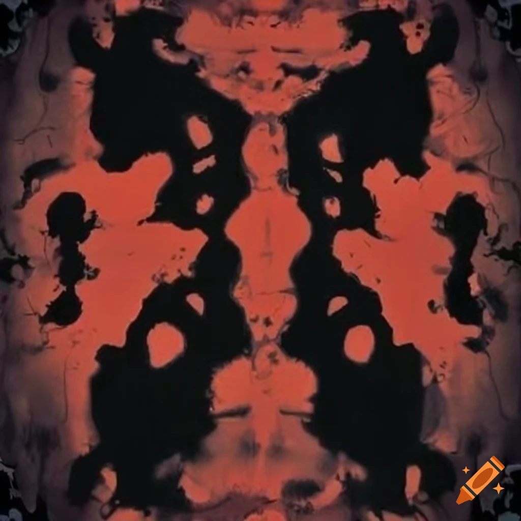 Abstract inkblot artwork on Craiyon