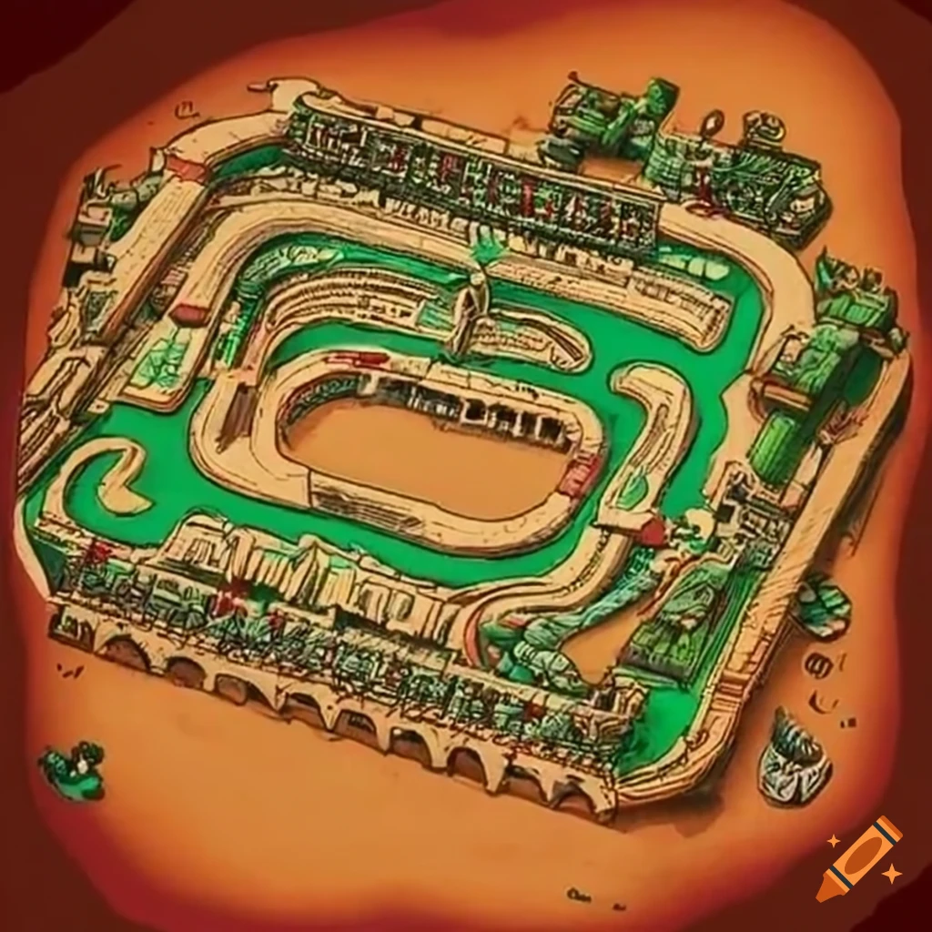 Aztec racetrack map