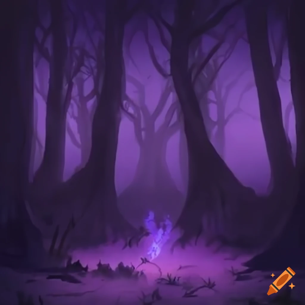 Metroid torvus purple swamp under dark sky on Craiyon