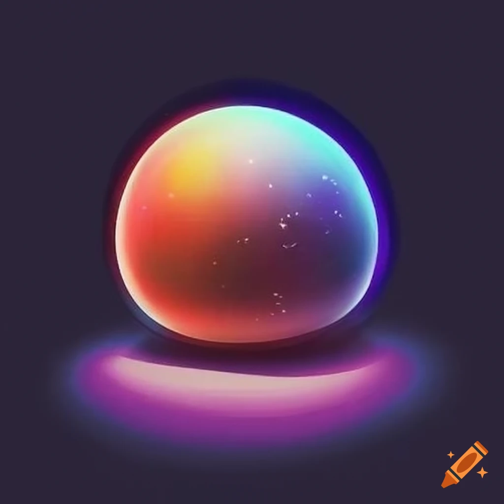 Glowing magic ball