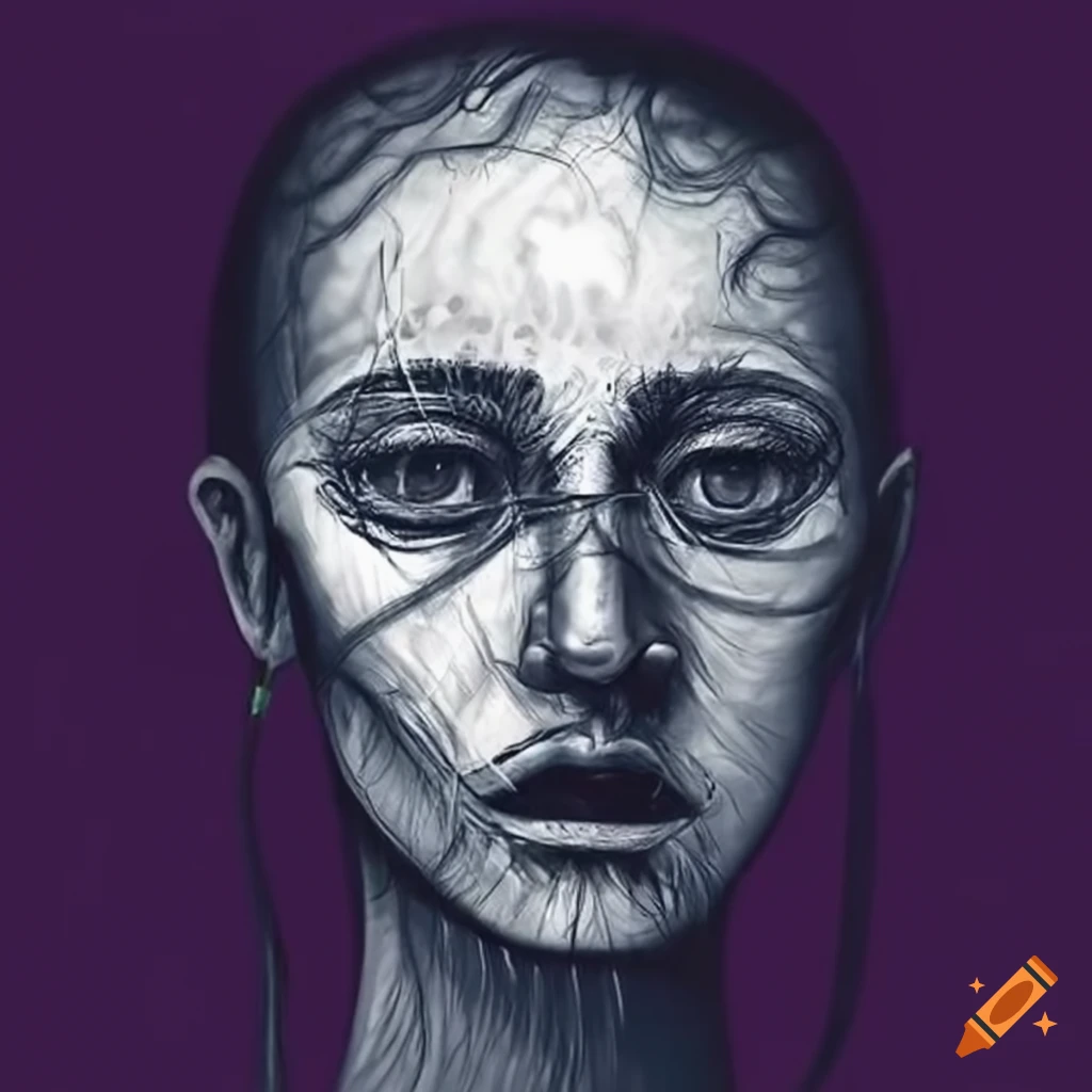 Artistic representation of schizophrenia